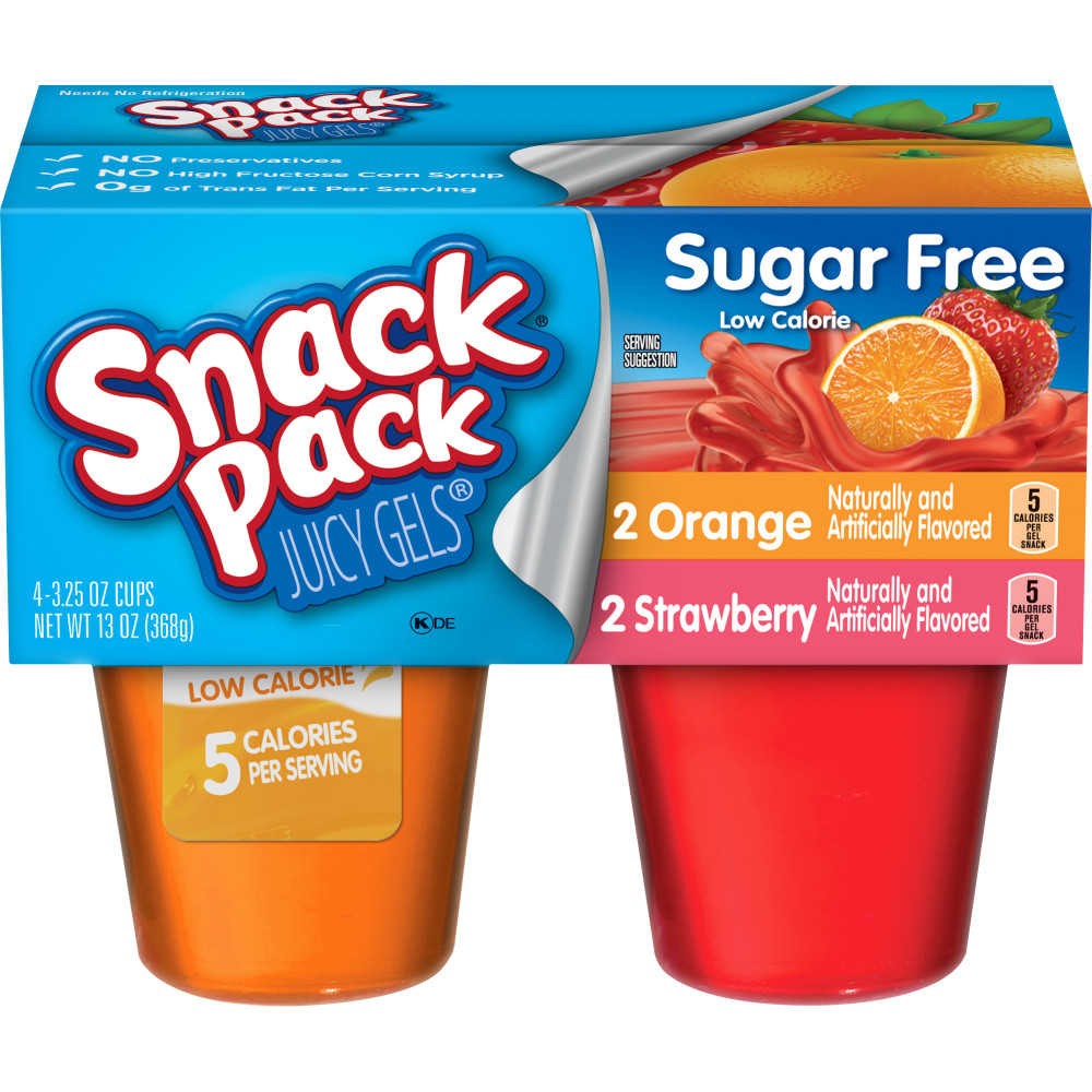 SNACK PACK Sugar Free Gel Strawberry And Orange Conagra Foodservice SNACK PACK Sugar Free Gel Strawberry And Orange Conagra Foodservice